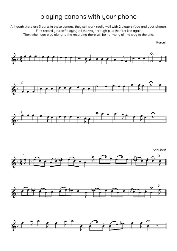 Canons to play with your phone – Fluteworthy