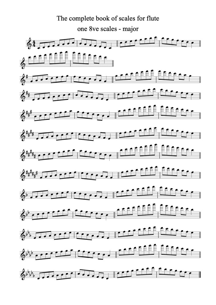 The Complete Book of Scales – Fluteworthy